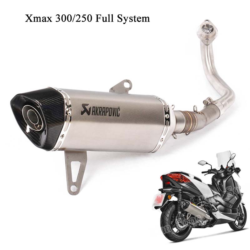 Full Exhaust Syetem for Xmax 300/250 Modification Motor Exhaust Muffler ...
