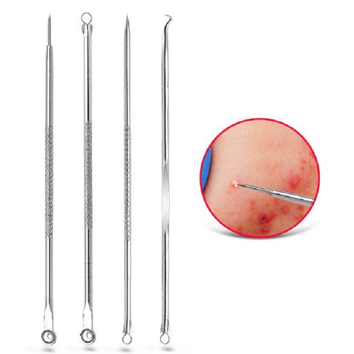 Acne Extraction Set with 4 Sticks and 8 Anti-Rust Heads | Shopee ...