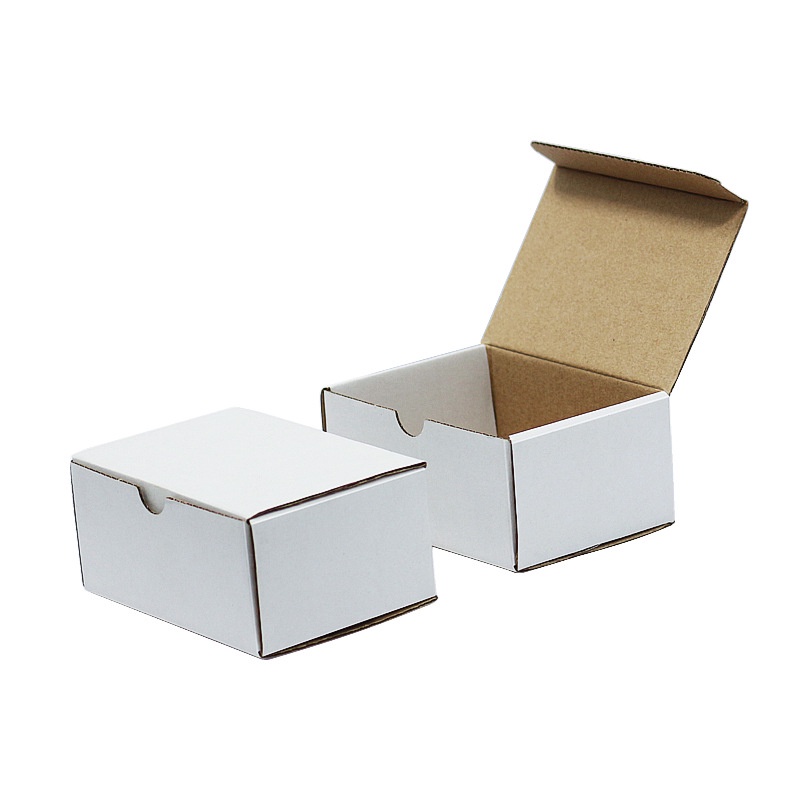 20pcs White Cardboard Box Rectangular Christmas Gift Box 3-layer ...