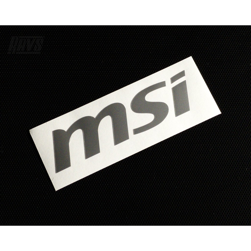 MSI logo sticker / cutout vinyl sticker | Shopee Philippines