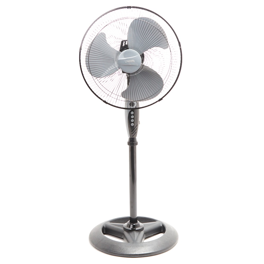 UNION Stand Fan 16" Precision Angled Blades, 3 Speed Control Button ...