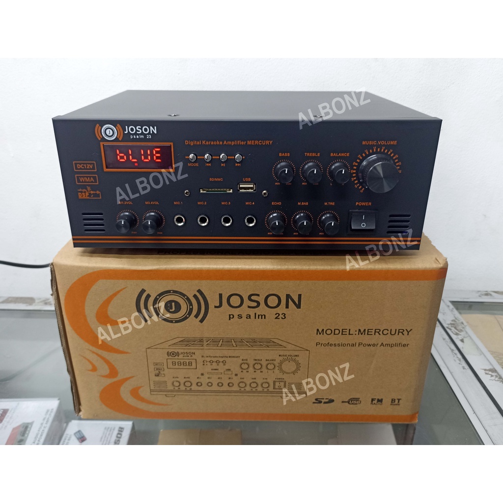 Mercury Joson Professional Power Amplifier with Bluetooth/FM/USB/SD ...