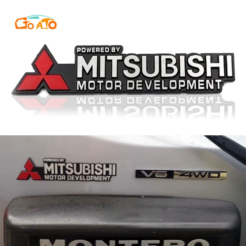GTIOATO MITSUBISHI Metal Emblem Badge Automobiles Decals Car Stickers ...