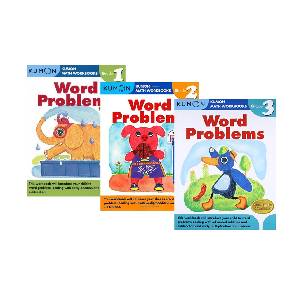 Kumon Math Workbooks Word Problems Grade 1 to Grade 6 (6 books set ...
