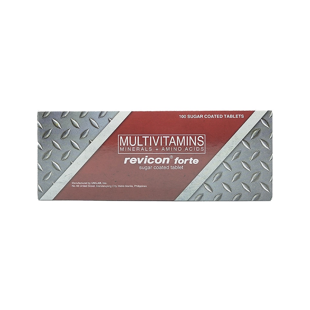 Revicon Forte Multivitamins Minerals+Amino Acids Sugar Coated Tablets ...