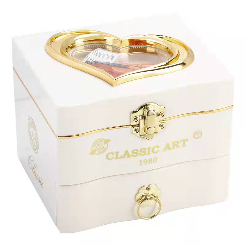 Music box toy makeup box Birthday Gift Girl Jewelry Storage Box ...