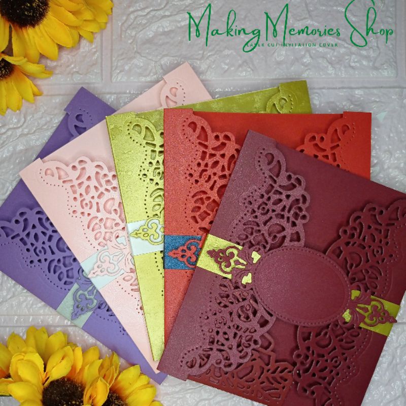 MMS ️ New!! 5x6inches Butterfly Cut Design Invitation for all occasion ...