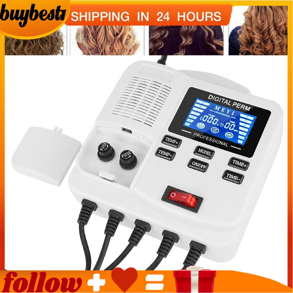 [Buybest1] Small Portable Digital PTC Heating Hair Perm Machine with Roller Styling Tool ...