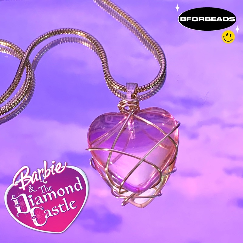 NEW EDITION Barbie the diamond castle inspired necklace | Shopee ...