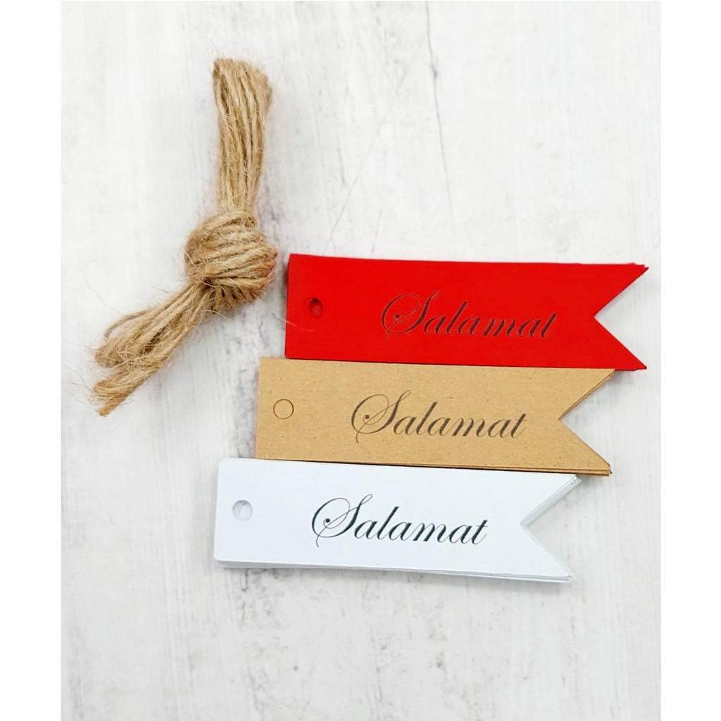 Salamat Kraft Paper Gift Tags with Banner or Fish Tail Design Sold per ...