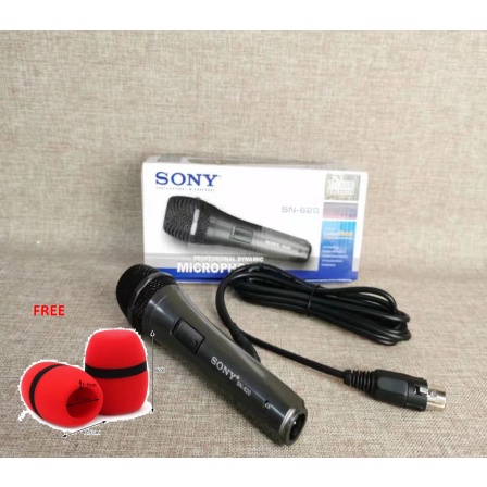 Sony Model Heavy Duty Wired Microphone Free Microphone Foam | Shopee ...