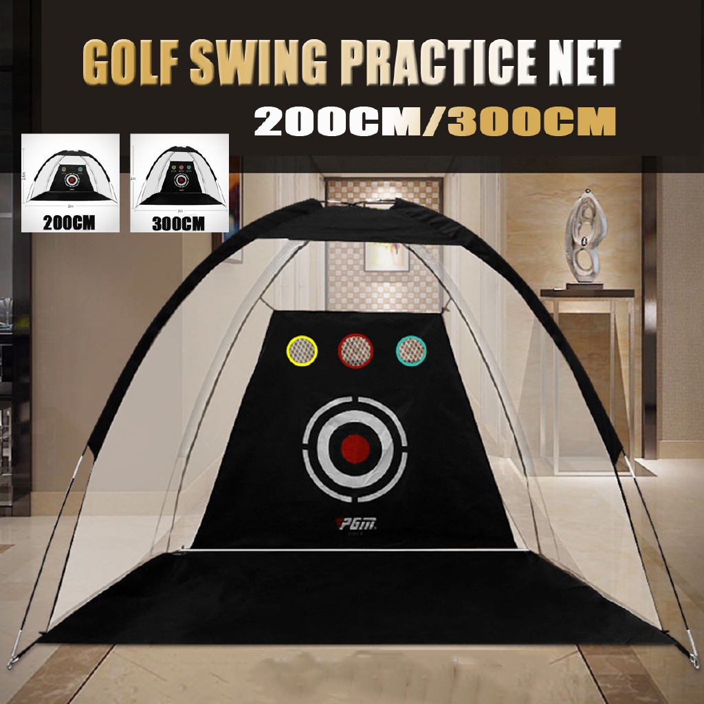 ⊕2x3m 2x1.4m Golf Training Net Foldable Hitting Target Tent Cage ...
