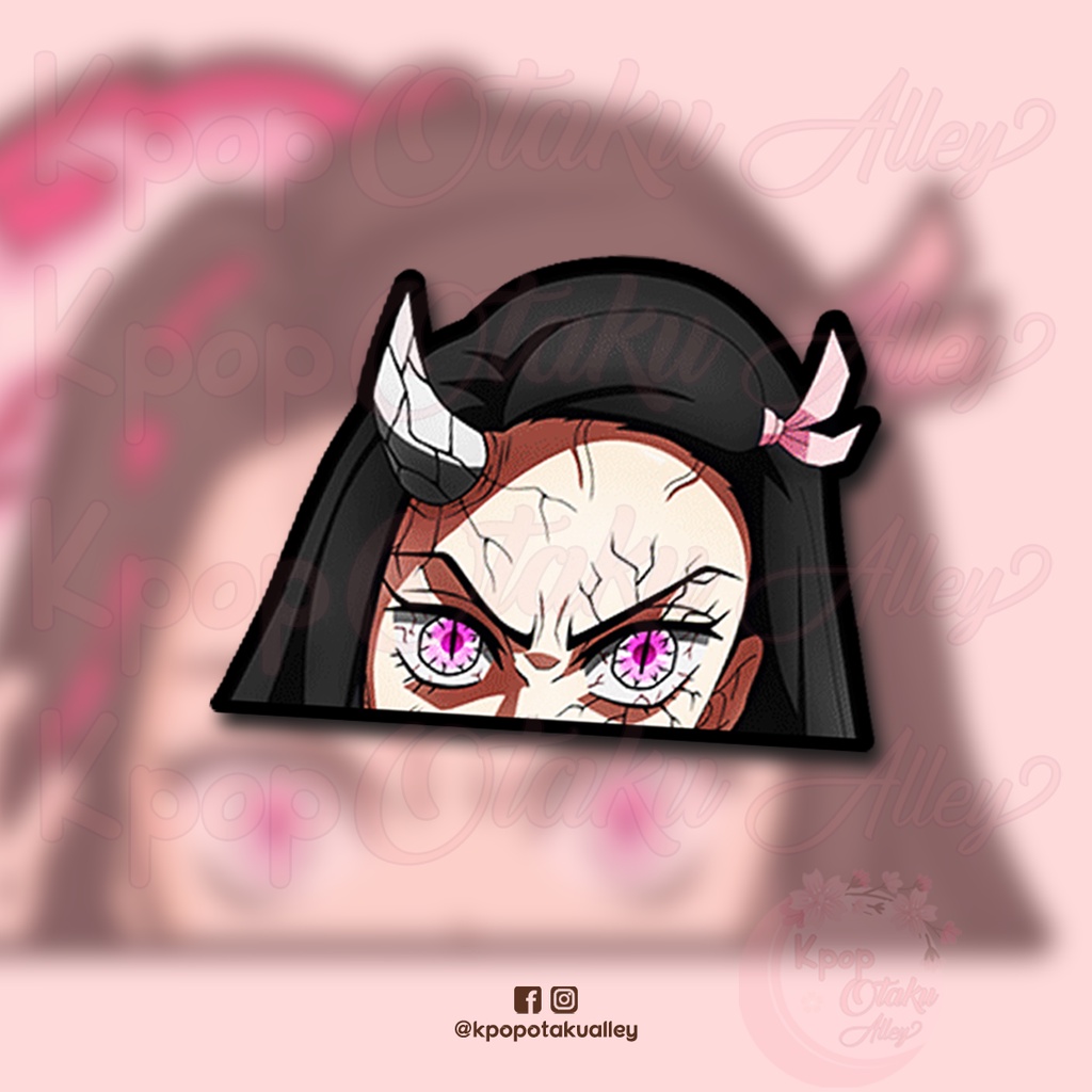 Nezuko Kamado - Demon Slayer Peeker Sticker ver B | Kpop Otaku Alley ...