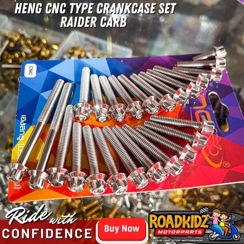 CNC CRANKCASE SET RAIDER 150 CARB TYPE 24 PIECES | Shopee Philippines