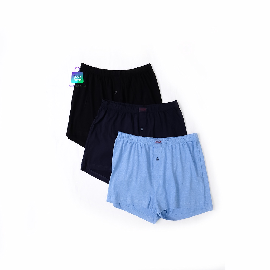 Angelo LITRICO Men's BOXER Joke Front Variation Of Plain Buttons And ...