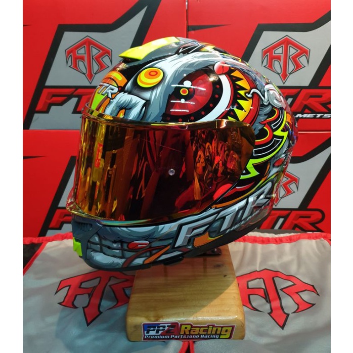 FTR HELMET FS816 DUAL VISOR LION YELLOW | Shopee Philippines