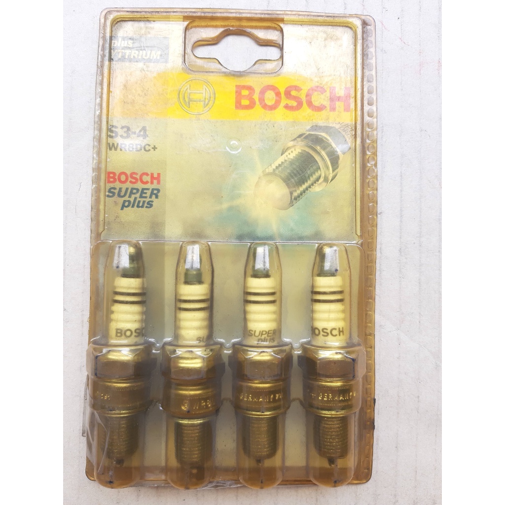1 set (4 pcs) Bosch Spark Plug S3-4 WR8DC+ (Super Plus) | Shopee ...