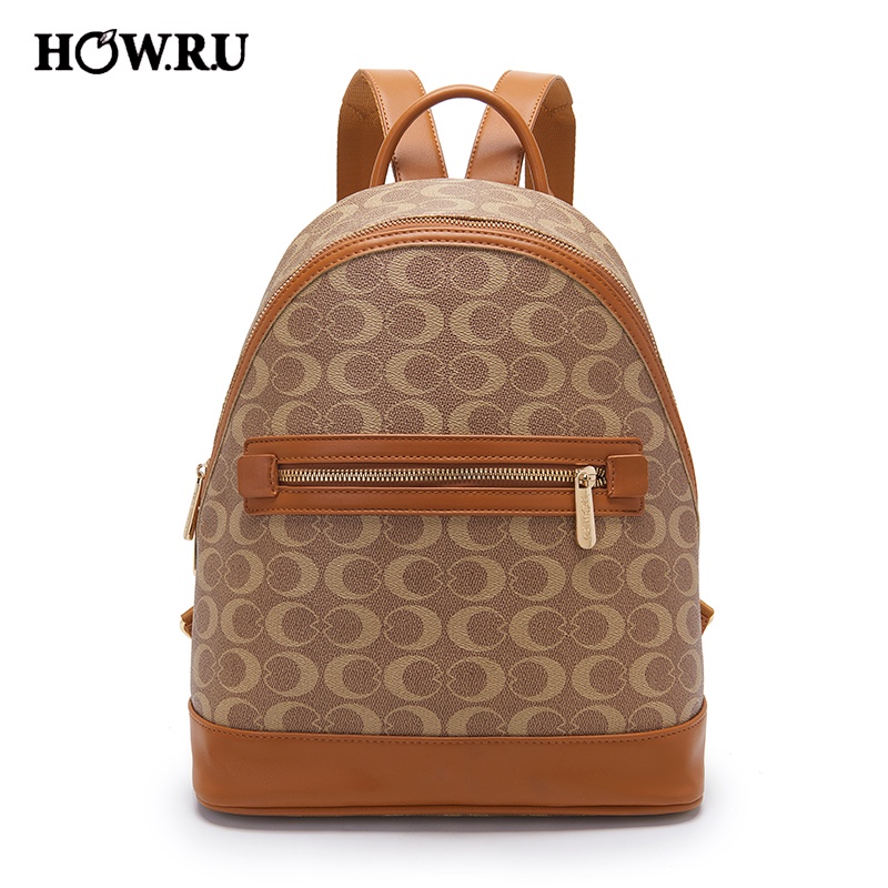 How.R.U Korean Fashion Backpack Pu Leather Bag For Women | Shopee ...