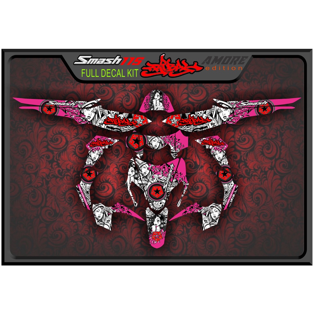 SUZUKI SMASH 115 FULL DECAL KIT(TRIBAL GEAR EDITION) | Shopee Philippines