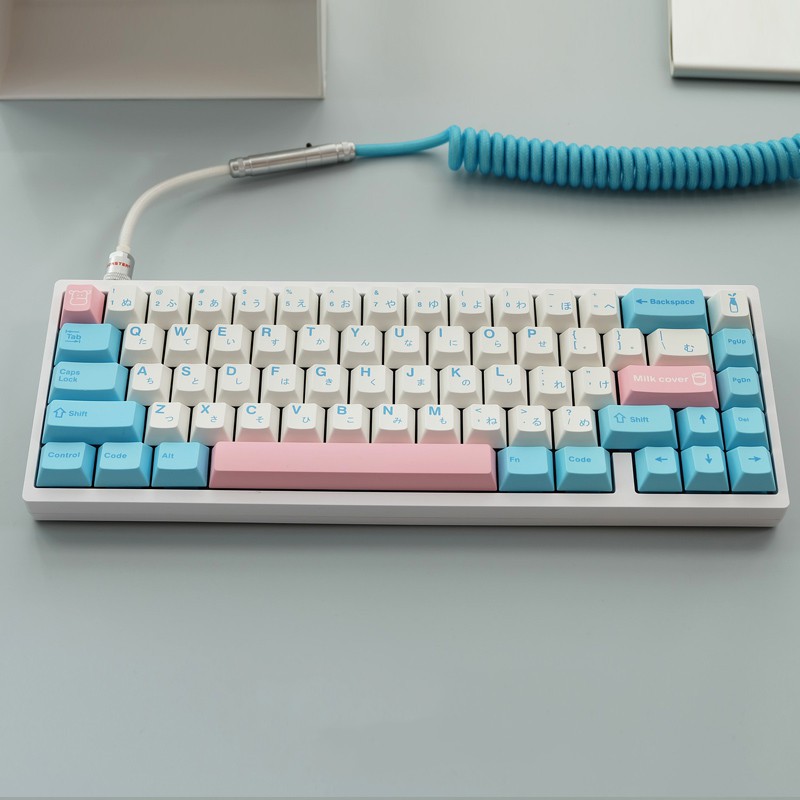 Milk Cover 140 Keys PBT Dye Sublimation Cherry Profile Keycaps Set for ...
