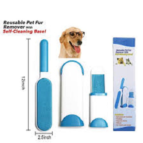 Reusable Pet Fur Remover With Self-Cleaning Base | Shopee Philippines