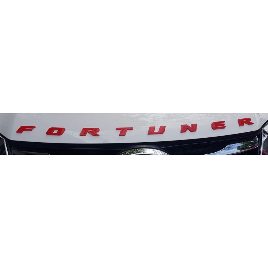 Fortuner Hood Emblem Red | Shopee Philippines