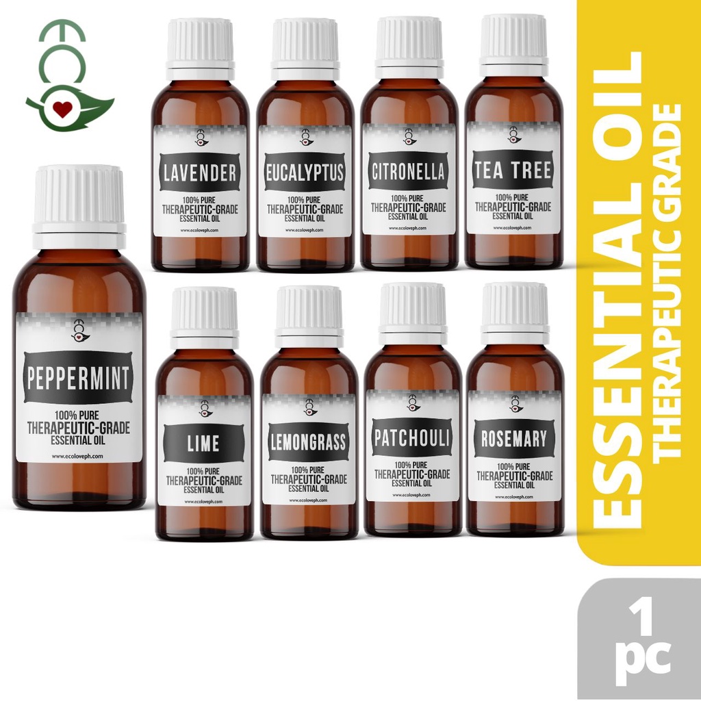 Eco Premium 100% Pure Essential Oil Therapeutic Grade Steam Distilled ...