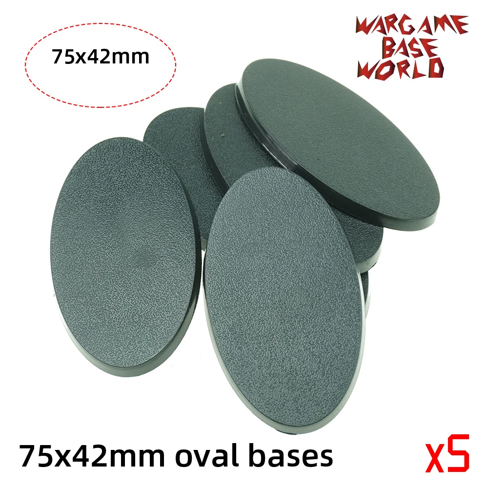Wargame 40k Warhammer AOS Base 75x42mm Oval Base Plastic Bases | Shopee ...