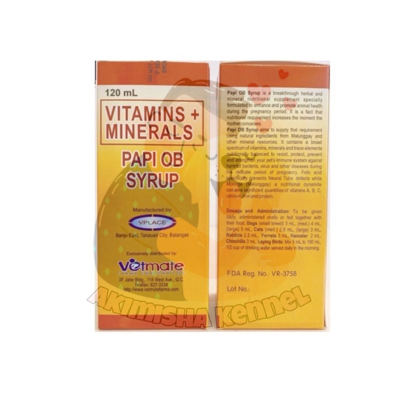 Papi OB Vitamins and Minerals 120ml | Shopee Philippines