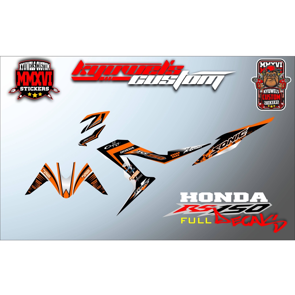 HONDA RS 150 DECAL STICKER | Shopee Philippines