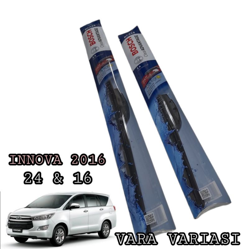 BOSCH TOYOTA INNOVA REBON FRAMELESS WINDSHIELD WIPER 24 & 16 PAIR ...