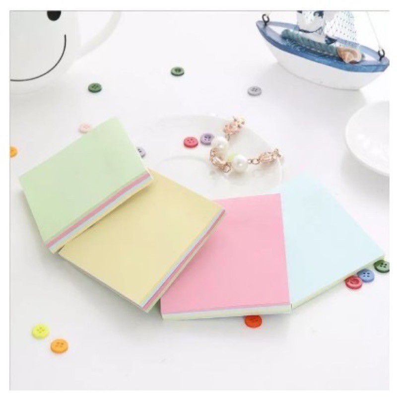 100 sheets Sticky Notepads Plain (colored) from tita print | Shopee ...