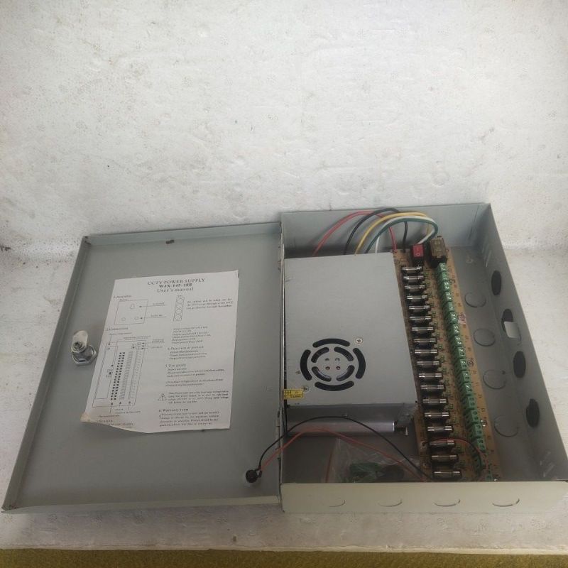Powersupply Switch 20A 12V POWERSUPPLY CCTV BOX 18 FUSE 2A | Shopee ...