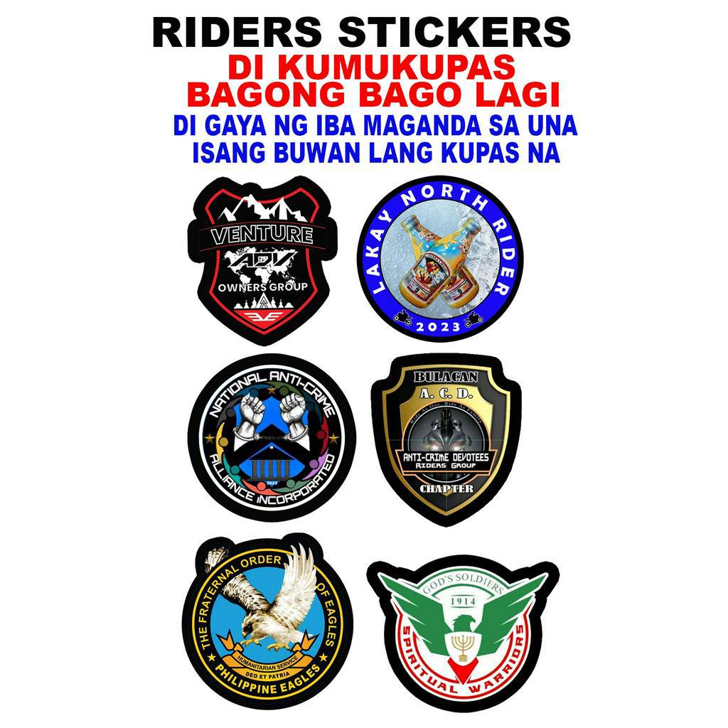 MOTORCYCLE RIDERS STICKER DAKKISPORT | Shopee Philippines