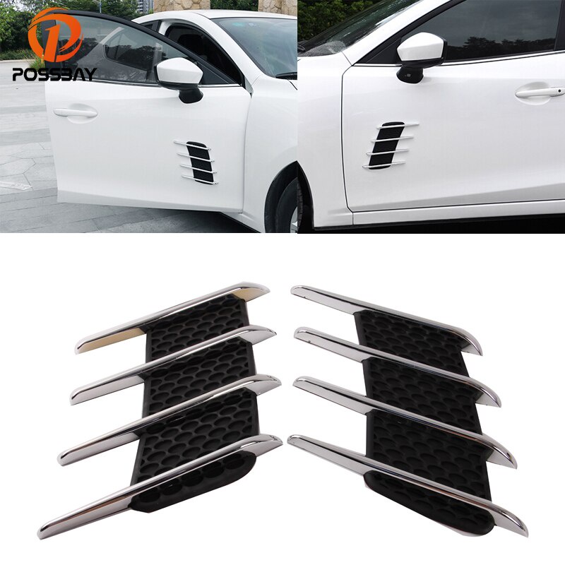 Black Shark Grilles Car Sticker Air Flow Vent Outlet Intake Turbon ...