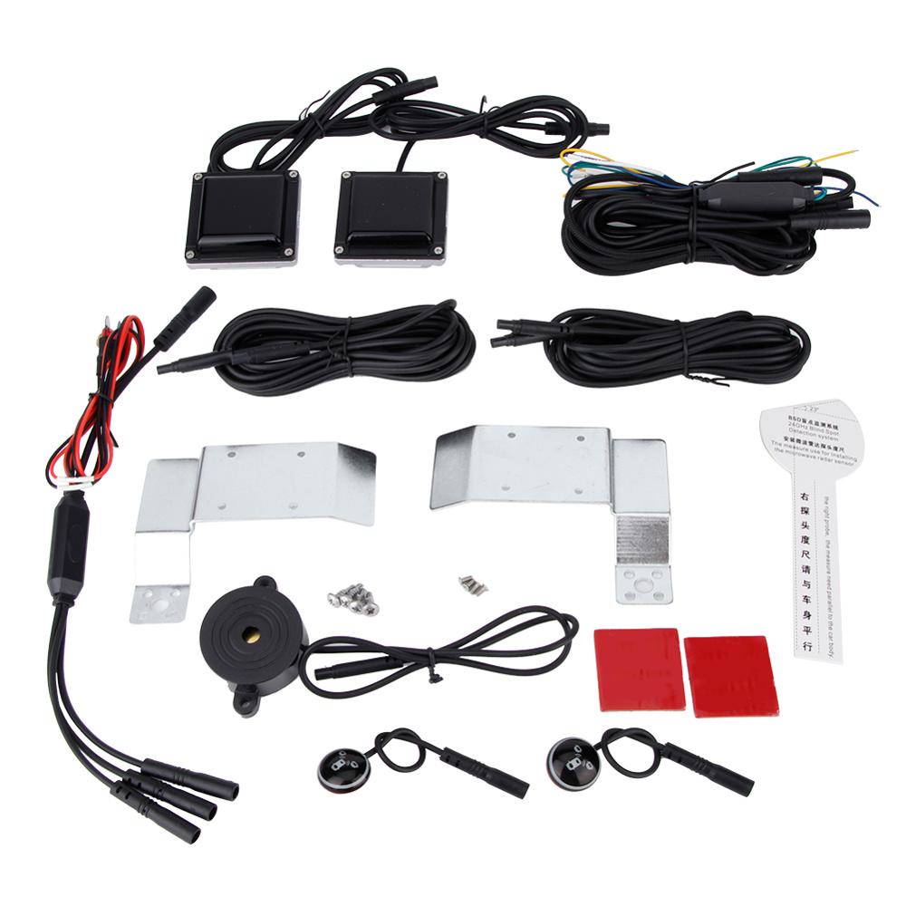 12V Universal Blind Spot Detection Monitoring System Kit BSD Monitor ...