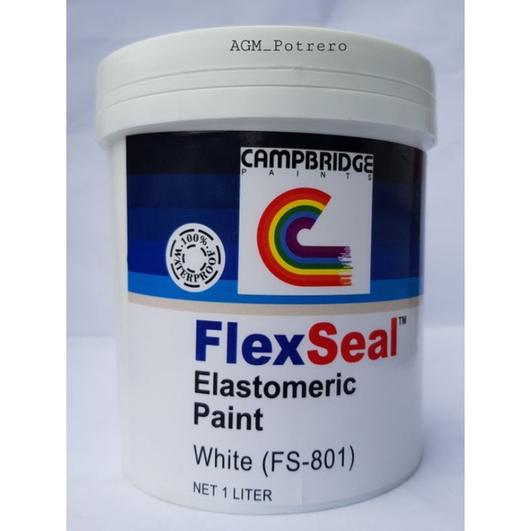 FLEXSEAL ELASTOMERIC PAINT WHITE ( FS-801 ) 1 LITER | Shopee Philippines