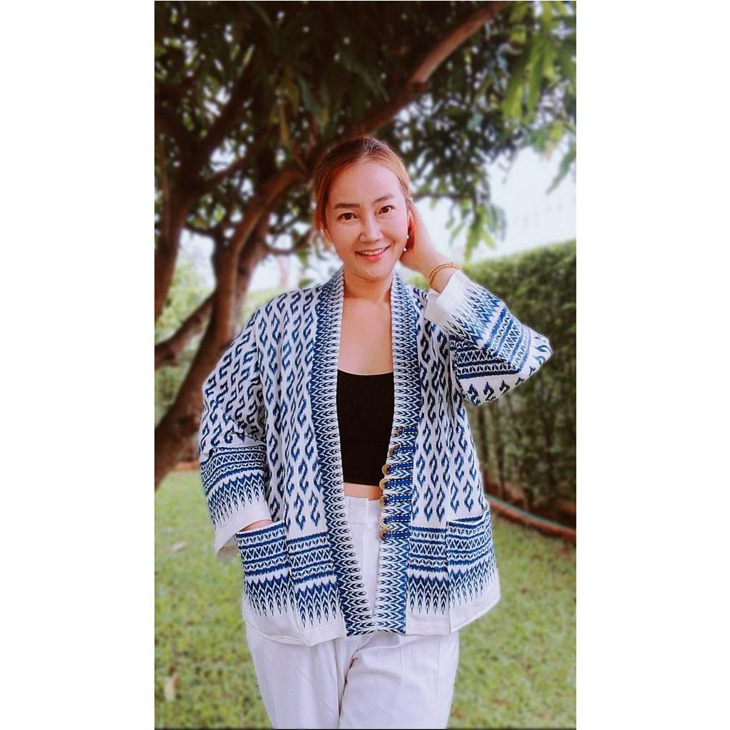 Large Size Coat Chubby Girl Native Decorated With Karen Border. Lanna ...