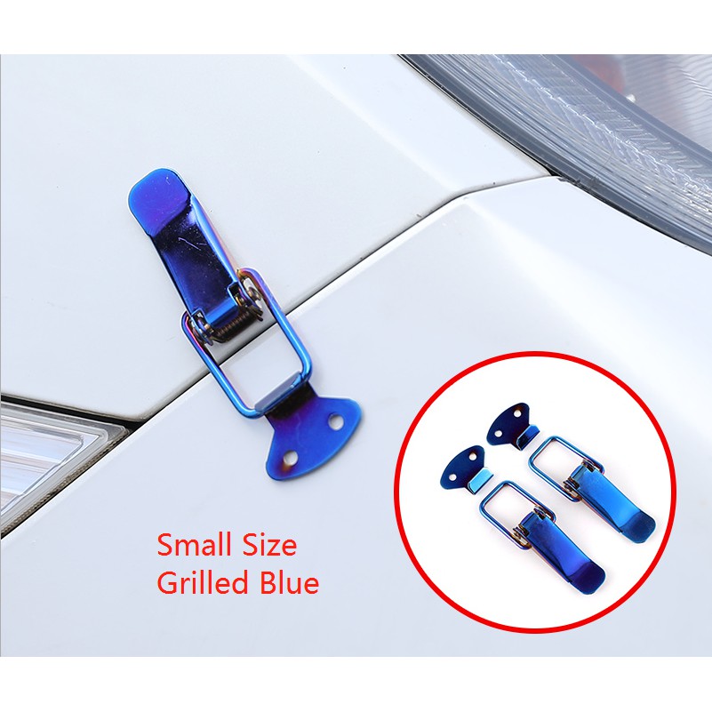2PCS Grilled Blue Bumper Clip Universal Car Exterior Accessories ...