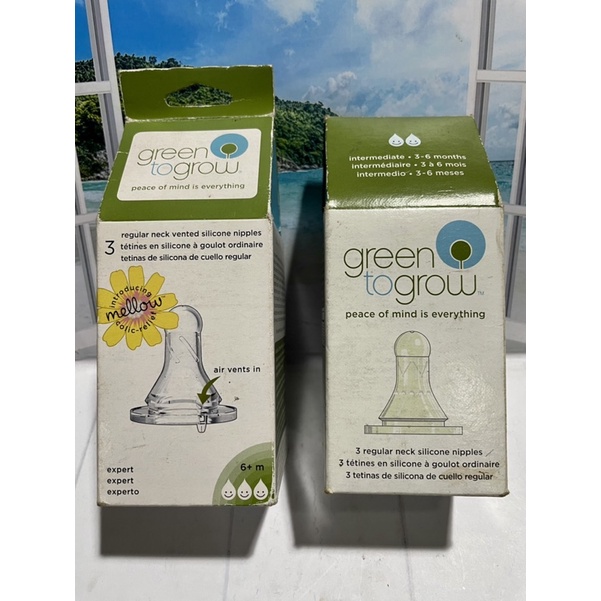 NIPPLE GREEN TO GROW DOT GREEN TO GROW 3-6 months/6 months+ (3 pcs ...