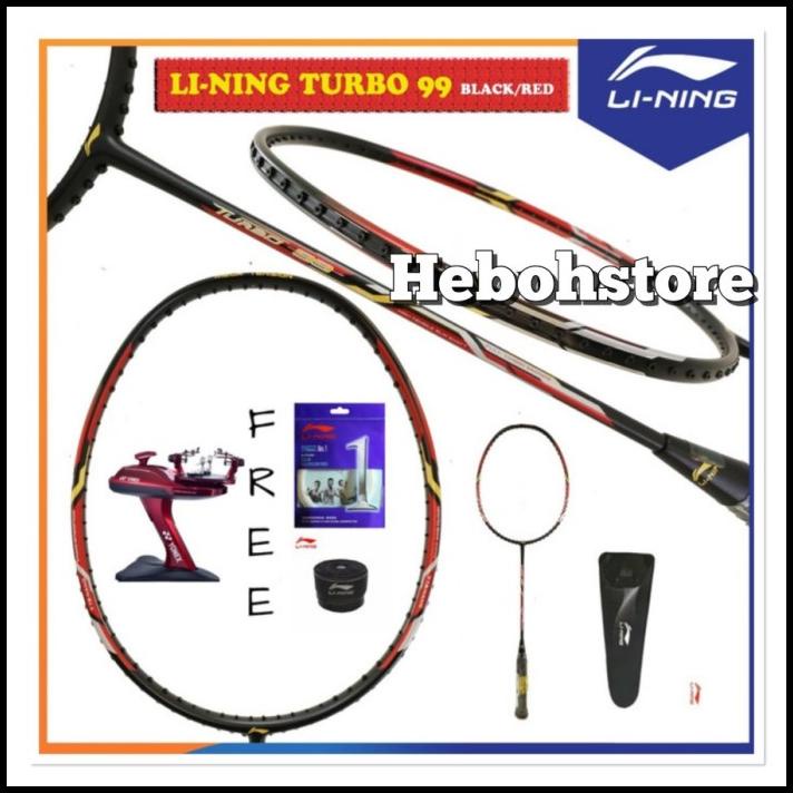 Complete 99 Complete Turbo Lining Badminton Racket + Bag + Grip ...