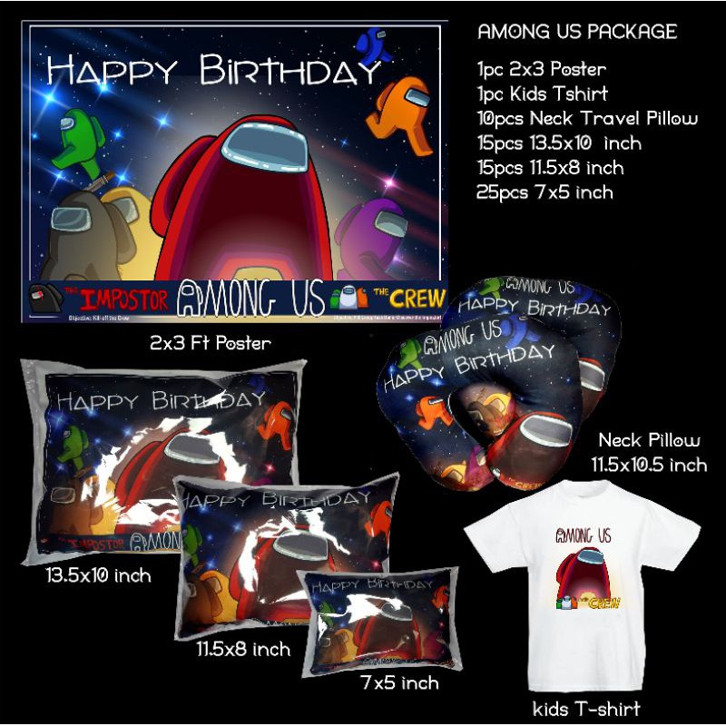 Among Us Poster | Among us Pillow Souvenir | Among us Tshirt ( Complete ...