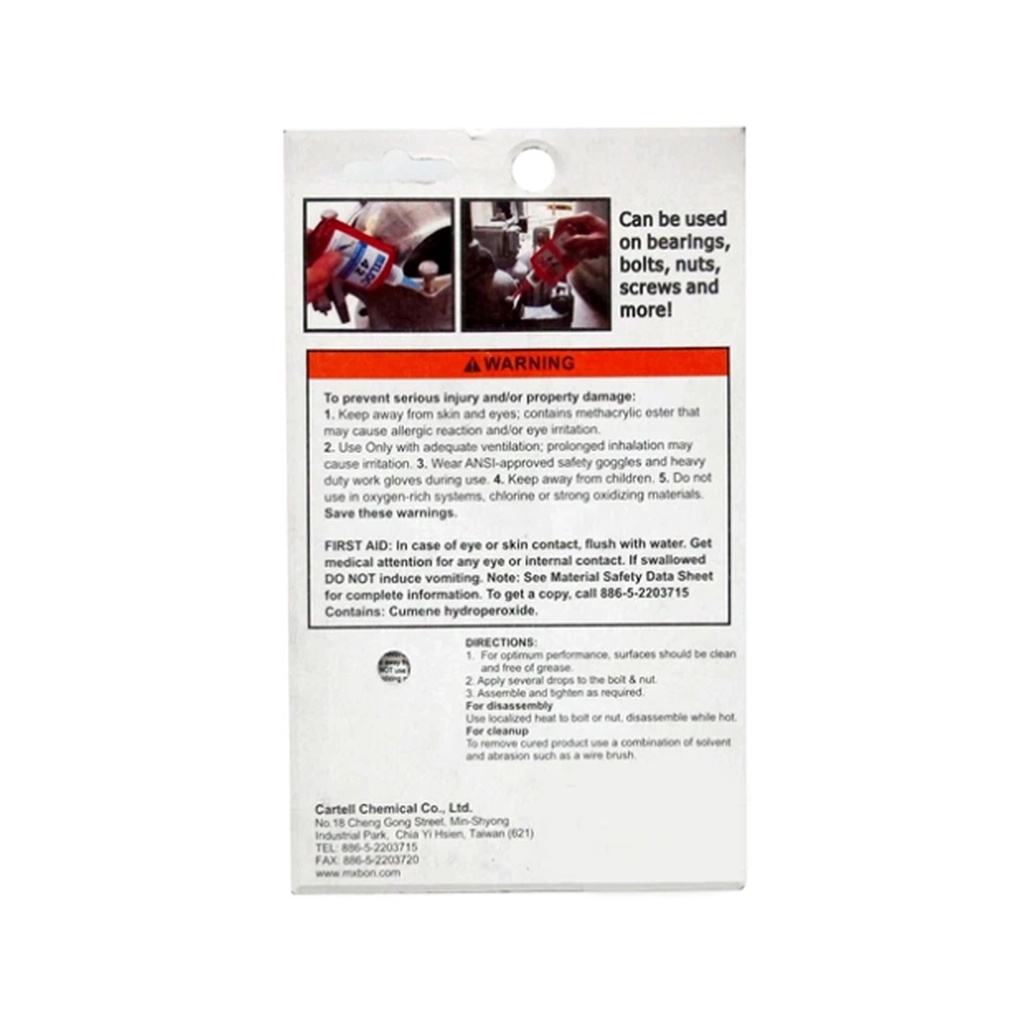 CTW.PH Thread Locker High Strength 10ML | Shopee Philippines