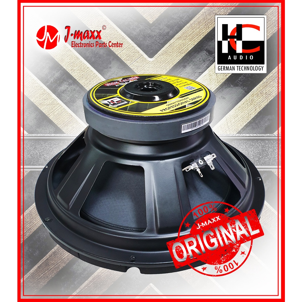 HIGH CALIBER AUDIO (HCA) CAL-1258X Pro Series Subwoofer Speaker 12 ...