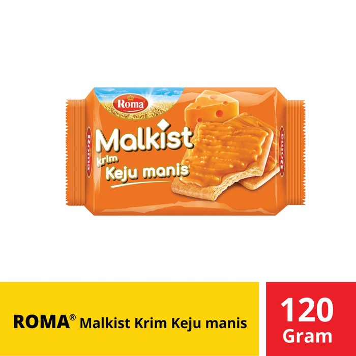 Roma Biscuits Malkist Sweet Cream Cheese 120gr | Shopee Philippines