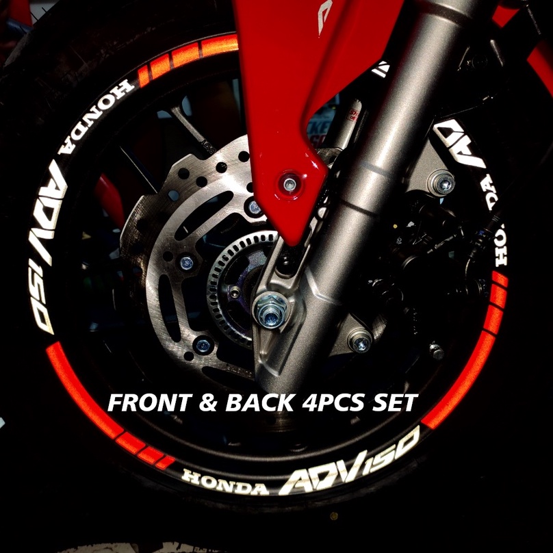 Set Front and Back Mags Decal for Honda ADV150 (Pair) | Shopee Philippines