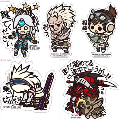 Monster Hunter World: Iceborne Vinyl Stickers Pack 1 (Admiral, Handler ...