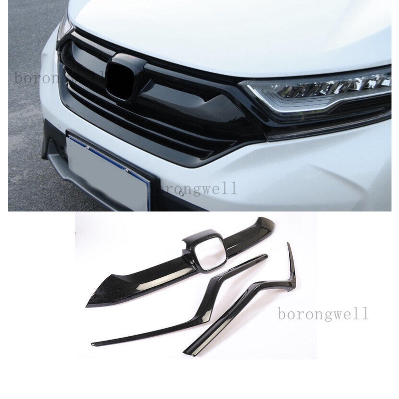 3pcs Front Bumper Grill Strip Trim Cover bars for Honda CRV CR-V 2017 ...
