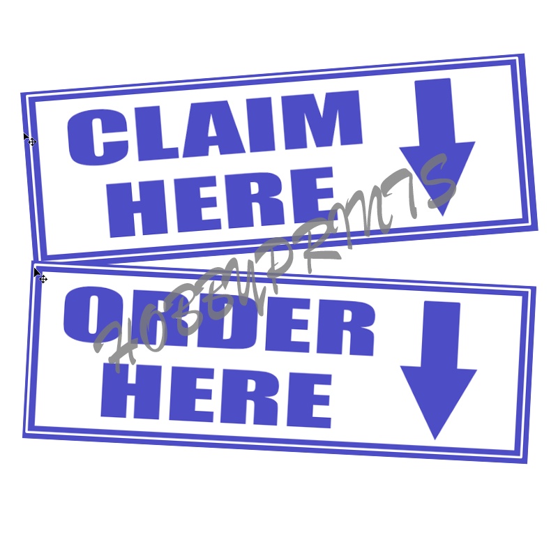 Order Here Claim Here Signage Laminated Sign | Shopee Philippines
