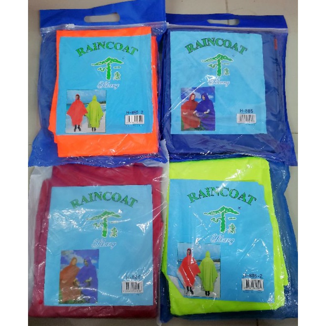 Yikang Thick Butterfly Raincoat H-885 (5colors available) | Shopee ...